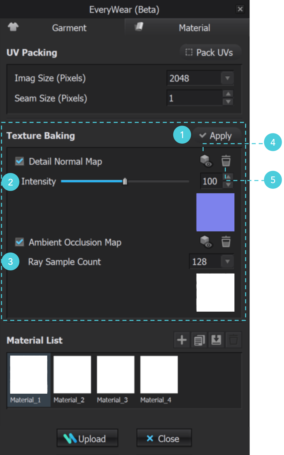 Material Tab – Help Center - CONNECT