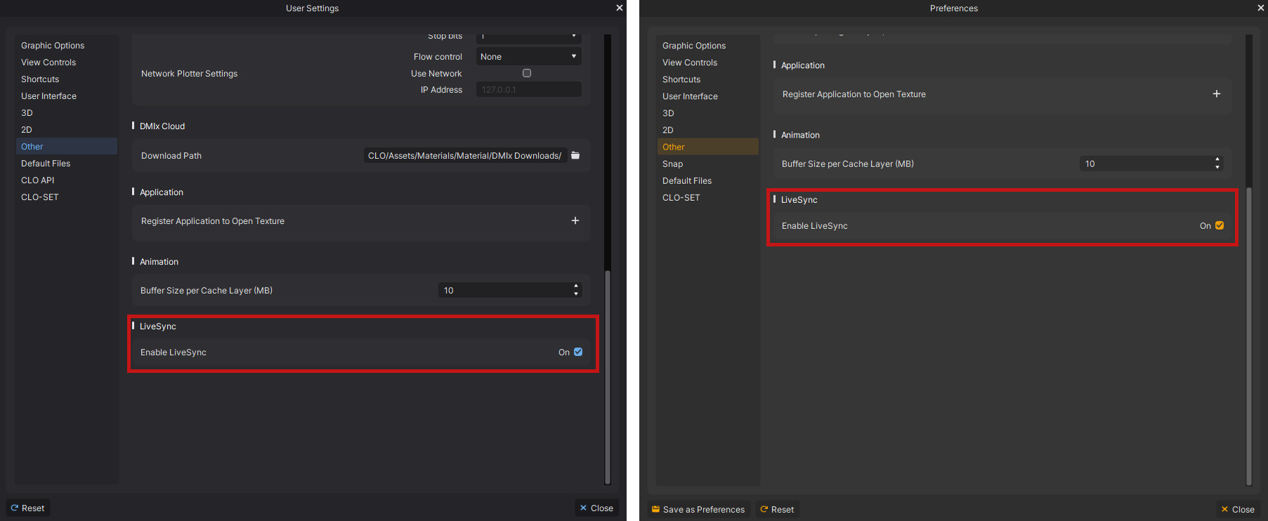 General settings CLO & Marvelous Designer and Unreal Engine – Help ...